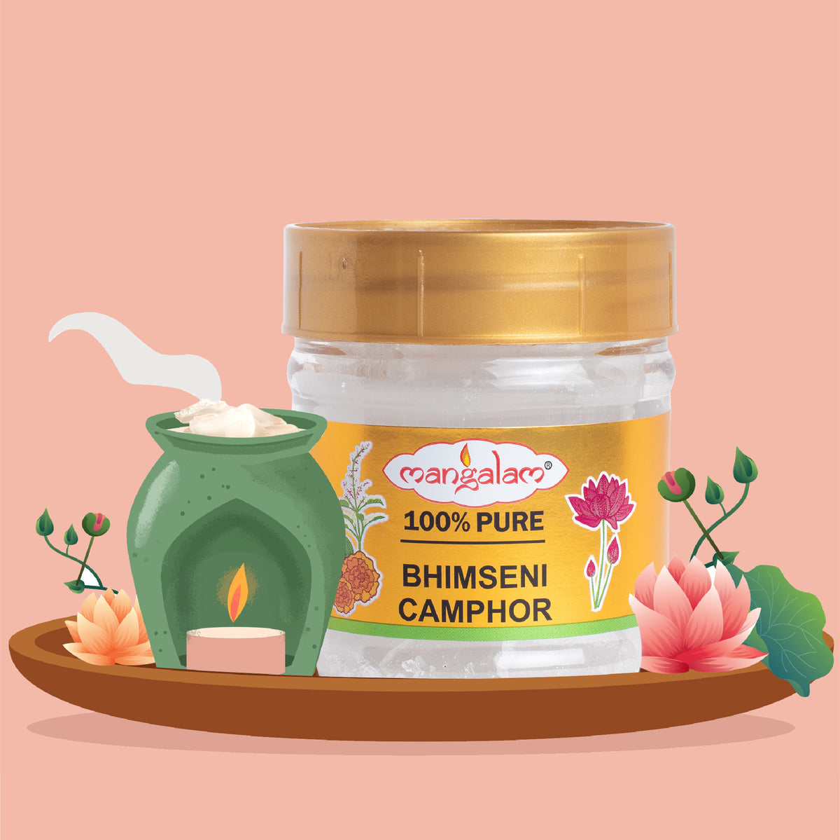 Buy Bhimseni Camphor/kapoor Jar 50gm at best Price online in India ...