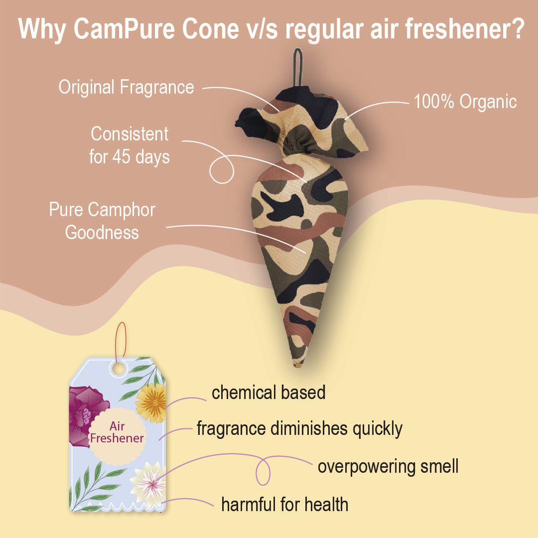 Buy 100% Organic Camphor cone by Campure Online at Best Price – House ...